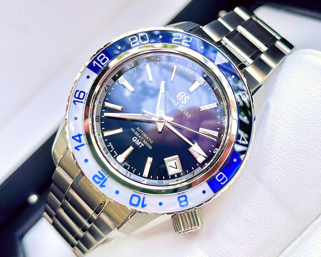 Grand Seiko GMT Hi-Beat 44mm Deep Blue – Emit Time