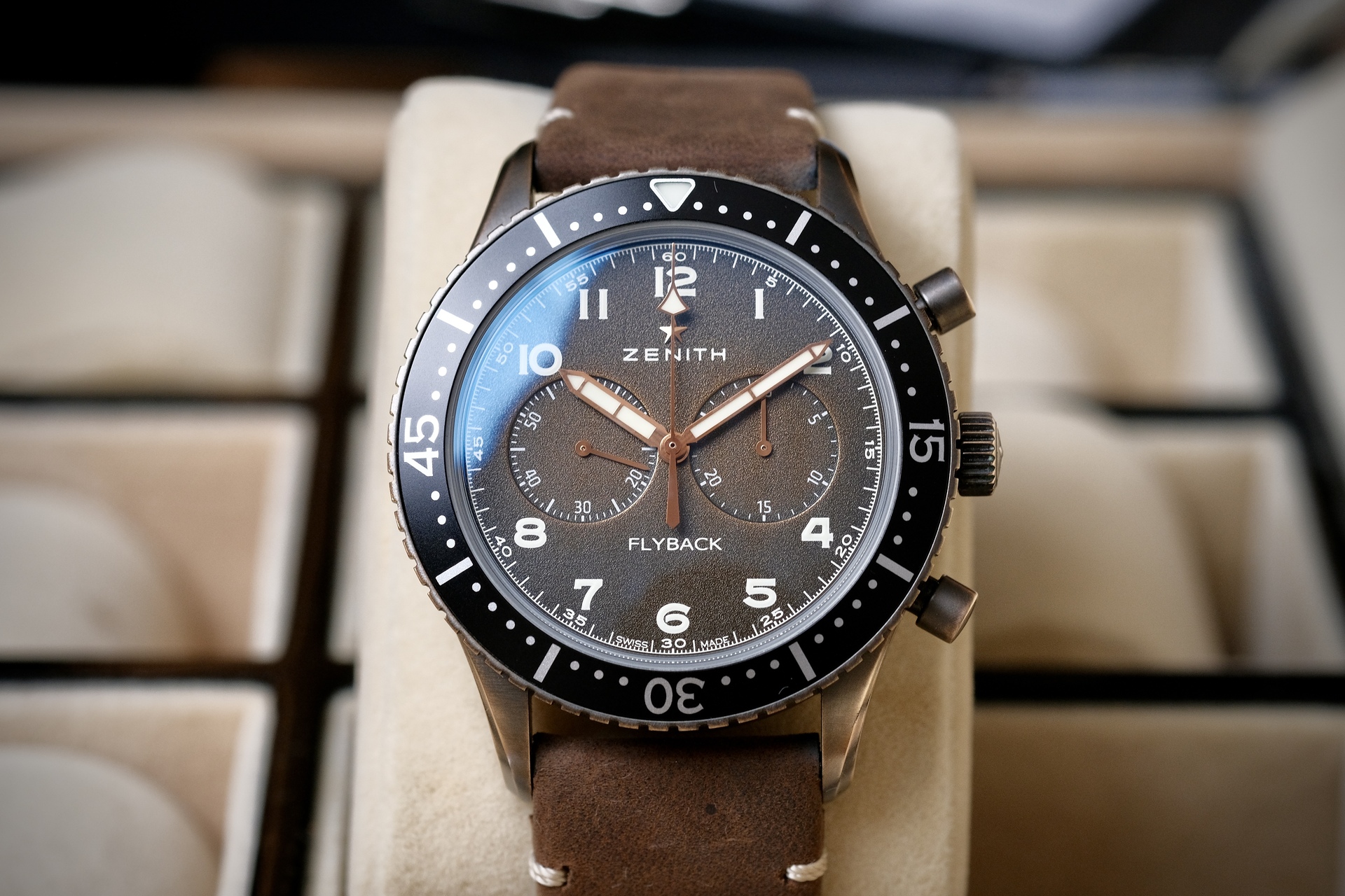 NOS! Zenith Heritage Cronometro Tipo CP-2 Flyback Bronze Edition – Emit ...